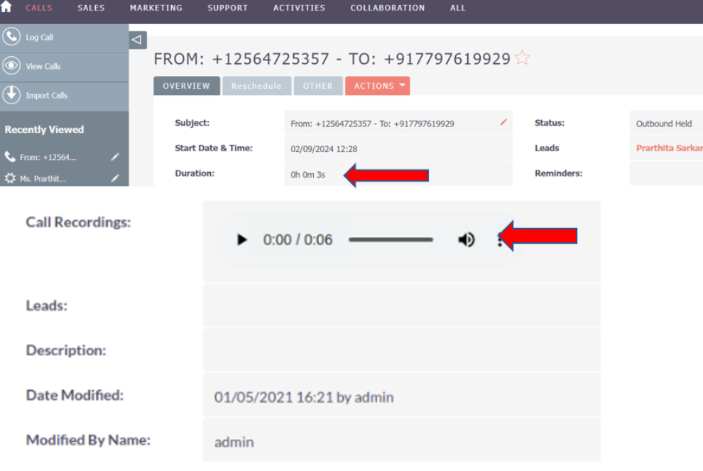 Twilio SuiteCRM Call Extension | SuiteCRM Module